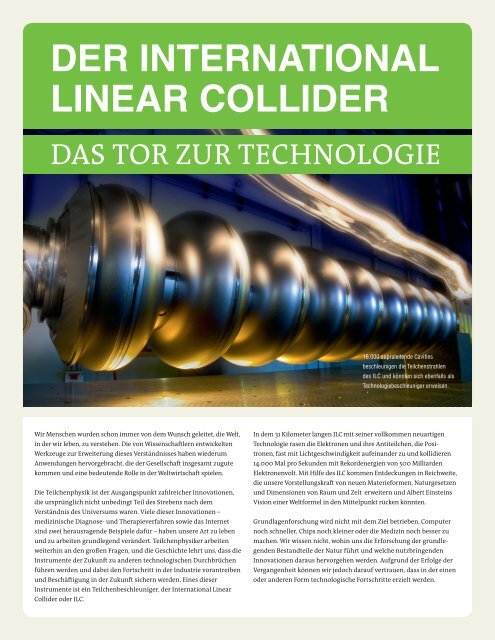DER INTERNATIONAL LINEAR COLLIDER