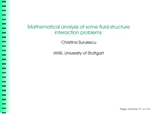 Mathematical analysis of some fluid-structure interaction problems