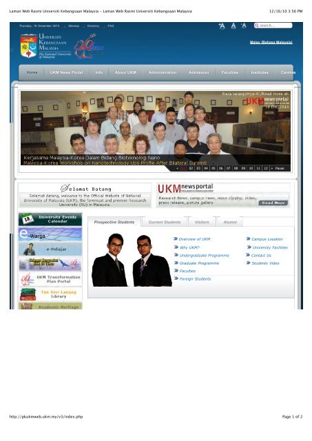 Laman Web Rasmi Universiti Kebangsaan Malaysia - IAP/TU Wien