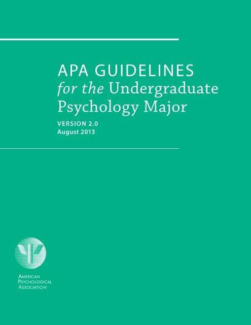 APA Guidelines For The Undergraduate Psychology Major American apa-guidelines-for-the-undergraduate-psychology-major-american
