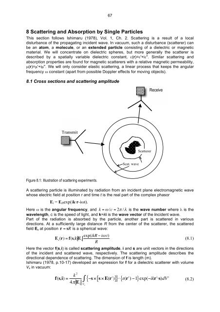 8 Scattering and Absorption by Single Particles