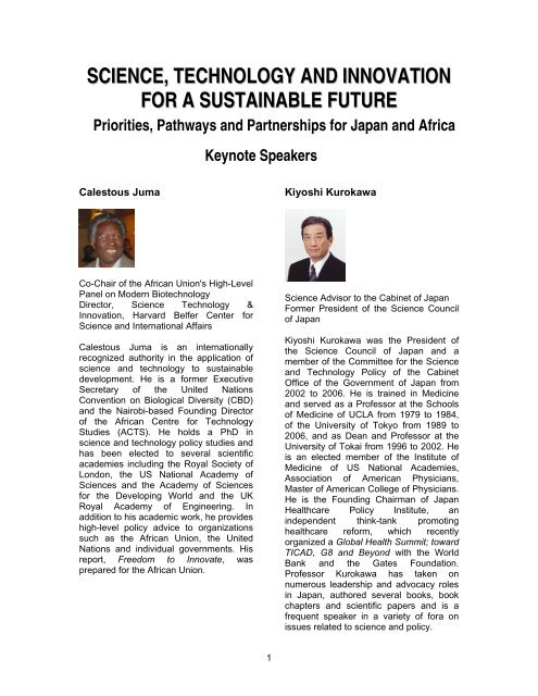 science, technology and innovation - UNU-IAS - United Nations ...