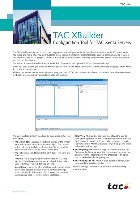 TAC XBuilder - IAS Automatika