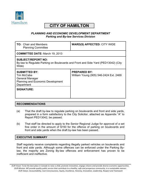 PED13042 - City of Hamilton