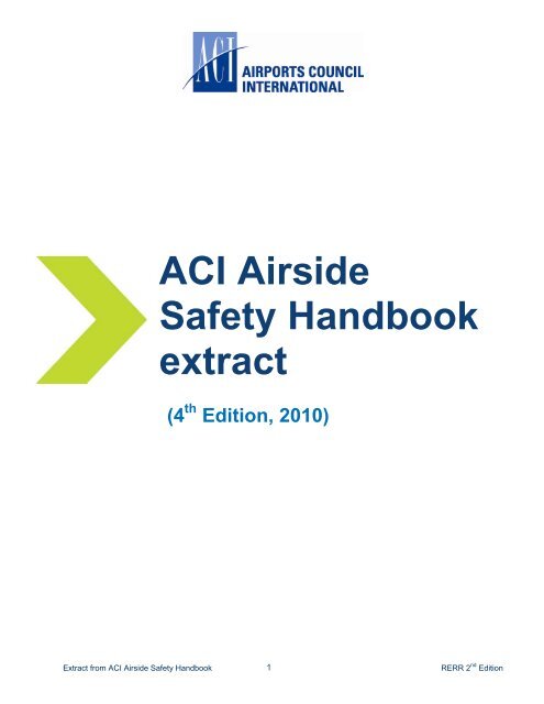 ACI Airside Safety Handbook extract - IATA