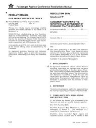 Passenger Services Conference Resolutions Manual - IATA