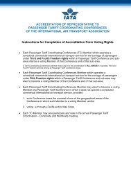 Passenger Agency Conference Resolutions Manual ... - IATA