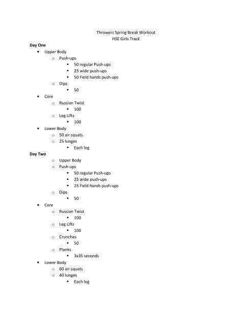 Off Season Track And Field Workouts For Throwers | EOUA Blog