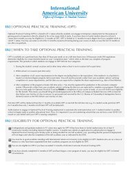 CPT Request Form - International American University, Los Angeles ...