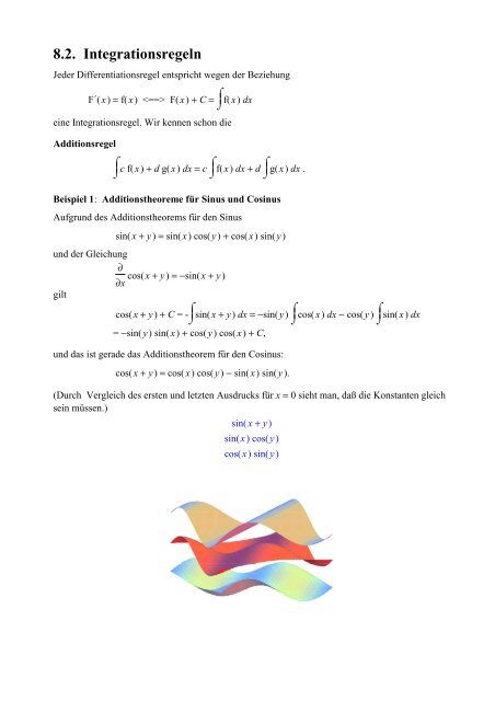 8.2. Integrationsregeln