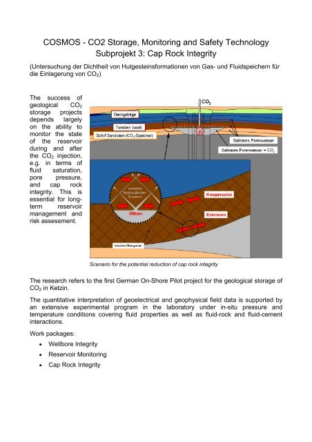 COSMOS - CO2 Storage, Monitoring and Safety Technology ...