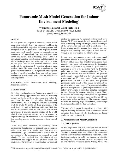 Panoramic Mesh Model Generation for Indoor ... - ResearchGate