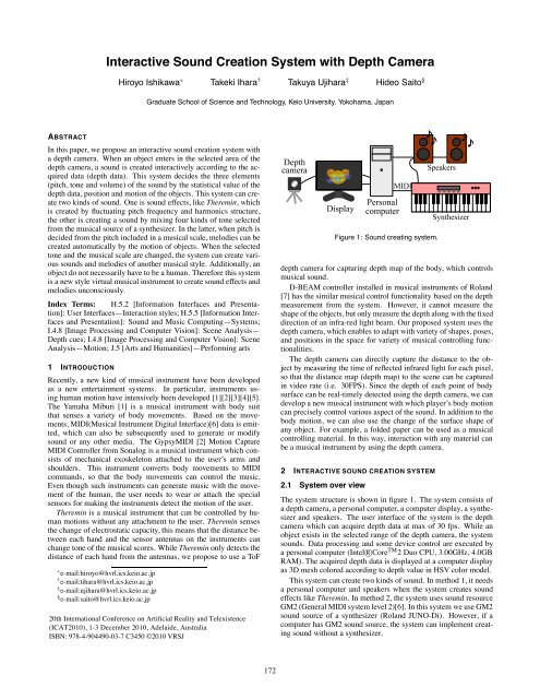 Interactive Sound Creation System with Depth Camera