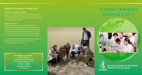 list of courses - ICARDA