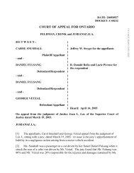 court of appeal for ontario appellant's factum - AIDWYC