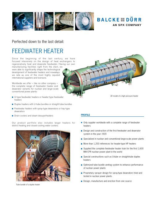 FEEDWATER HEATER - Balcke-Dürr