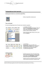 Textgestaltung: Anleitung fÃ¼r Lernende Word07 (PDF) - ICT ...