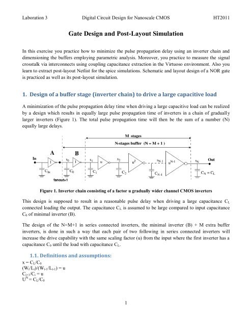 Gate Design and Post-Layout Simulation Gate Design and Post-Layout Simulation