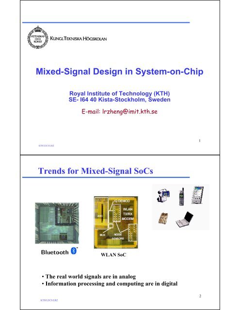 Mixed-Signal Design Challenges in SoC