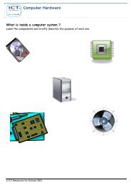 Worksheet: Computer Software - ICT Resources for Schools