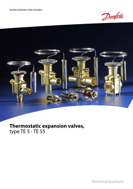 Thermostatic expansion valves, type TE 5 - TE 55