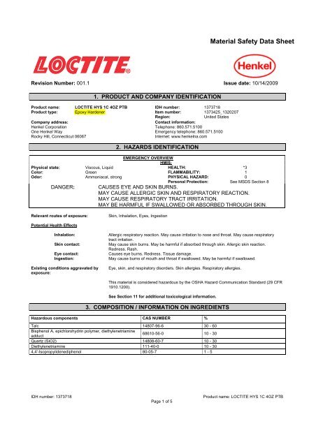 LOCTITE_ EPKC Hysol HARDENER - Technokats