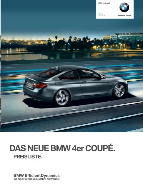 Gratis-Preisliste BMW 4er CoupÃ© (pdf) - Auto Motor und Sport
