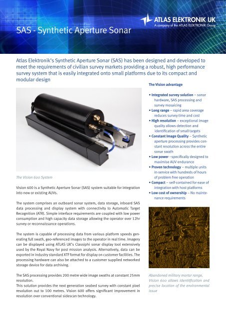 SAS - Synthetic Aperture Sonar