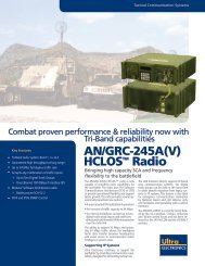 AN/GRC-245A(V) HCLOSâ ¢ Radio - Ultra TCS