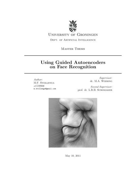 Using Guided Autoencoders on Face Recognition - Idsia