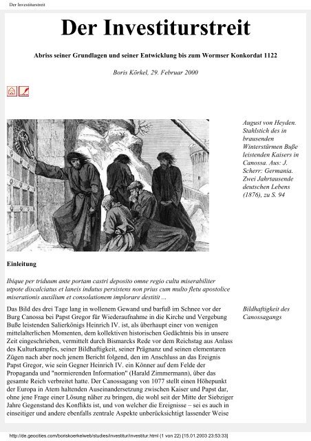 Der Investiturstreit - schule.at