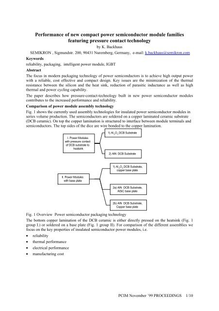 Performance of new compact power semiconductor module families ...