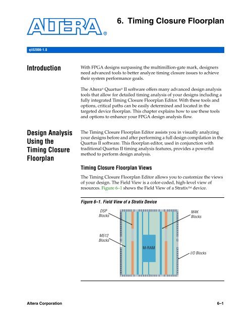 6. Timing Closure Floorplan
