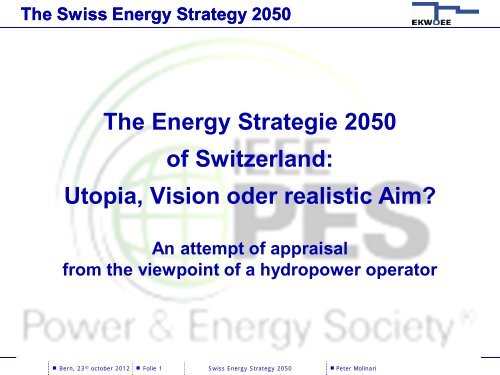 The Swiss Energy Strategy 2050 - IEEE
