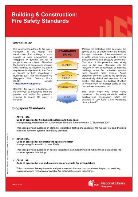 Building & Construction: Fire Safety Standards