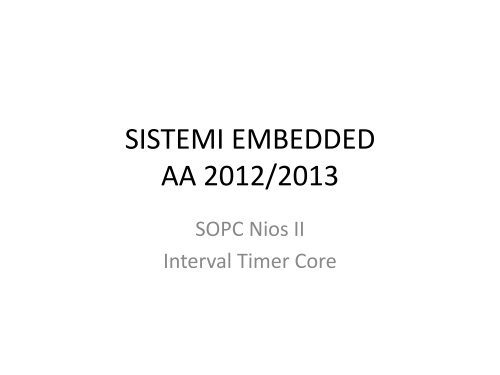 Interval Timer Core
