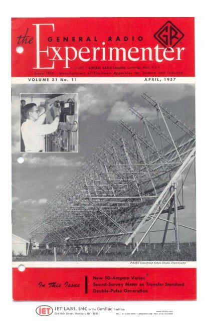 New "50" Size Variacs-Types W50 And W50H ... - IET Labs, Inc.