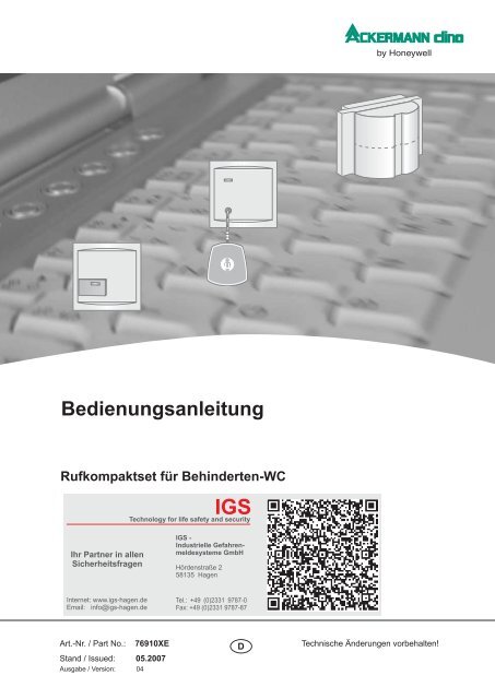 Ackermann - System Kompakt (PDF) - IGS-Industrielle ...
