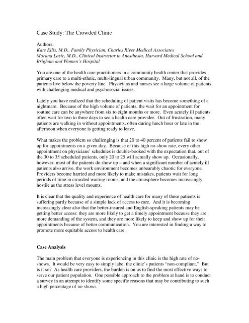 Case Study: The Crowded Clinic