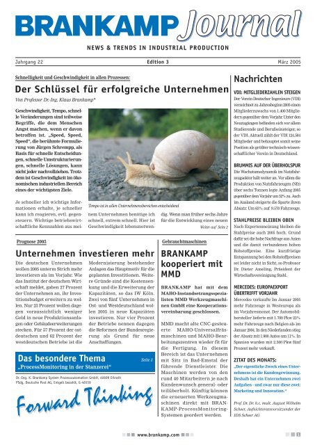 ProcessMonitoring mit BRANKAMP CMS an Roboter