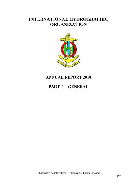 INTERNATIONAL HYDROGRAPHIC ORGANIZATION - IHO