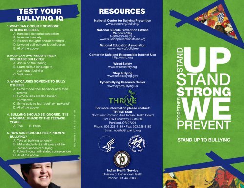 Brochure about bullying - Indian Health Service