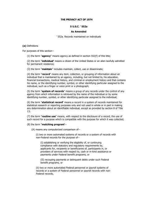 Privacy Act Of 1974 5 U S C 552a As Amended Indian Health privacy-act-of-1974-5-u-s-c-552a-as-amended-indian-health