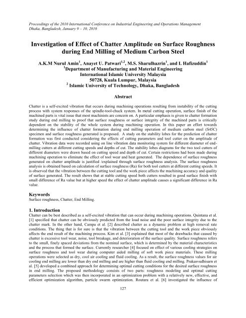 IERC 2008 Paper Formatting Guidelines - IEOM