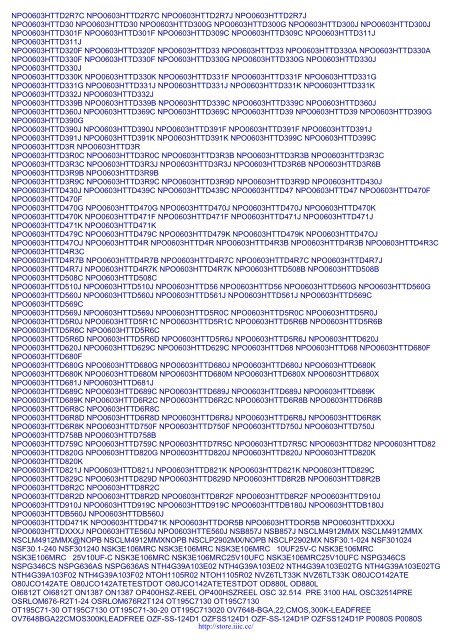 Electronic Components Part Numbers Available at iiiC.CC