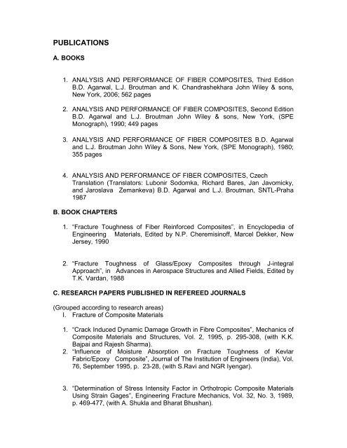 Complete List of Publications