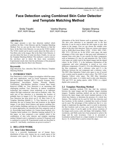 Face Detection using Combined Skin Color Detector and Template ...