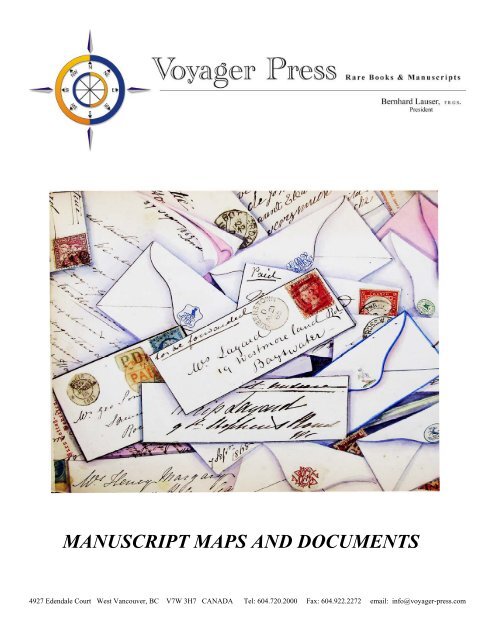 MANUSCRIPT MAPS AND DOCUMENTS