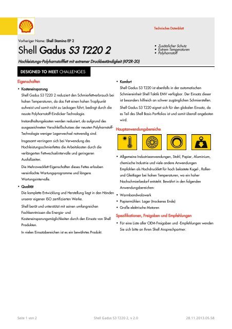 Shell Gadus S3 T220 2