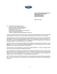 Applications And Crankcase Capacities Chart Motorcraft Oil - ILMA